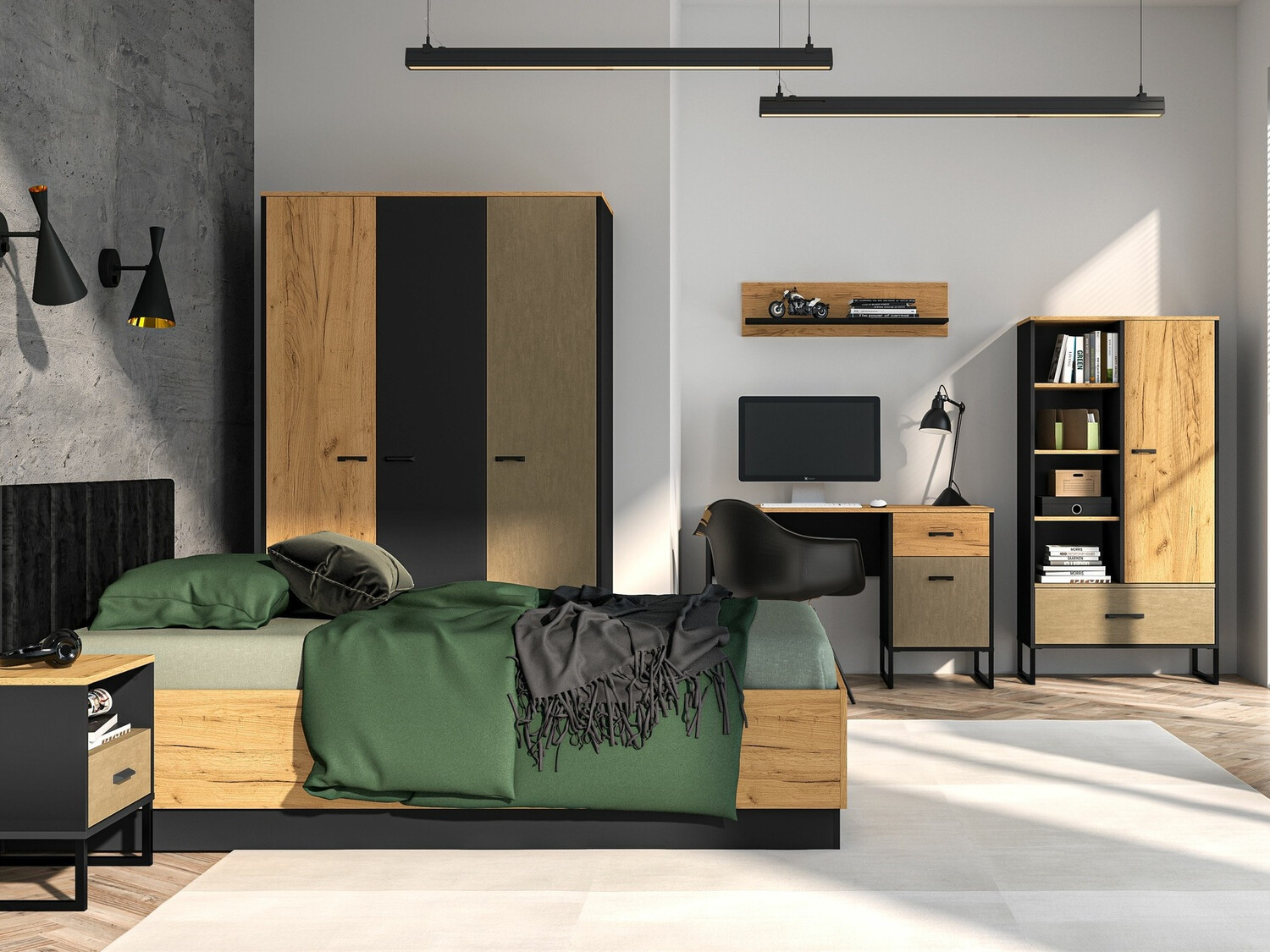 Conjunto de dormitorio Madison AH111 - Muebles de dormitorio | Muebles.es