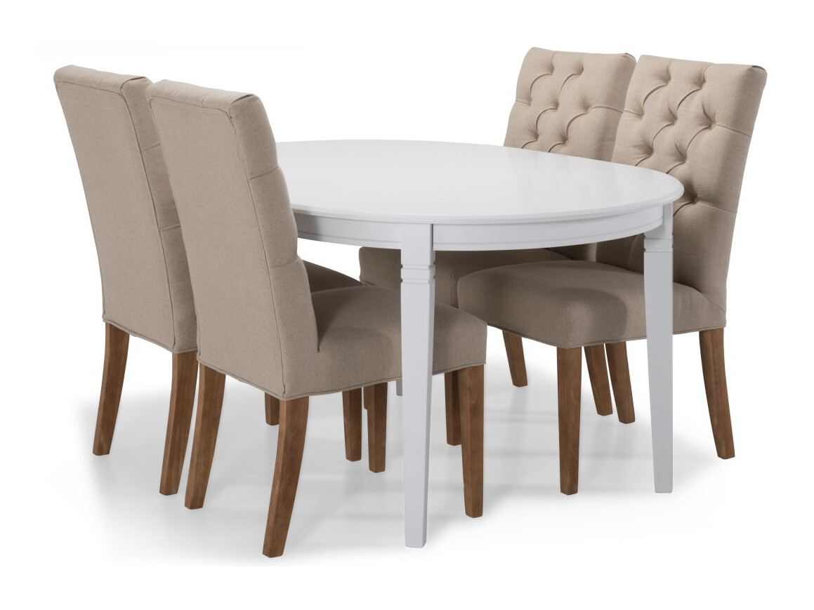Conjunto de comedor Provo 114 (Beige + Marrón) - Muebles de salón ...